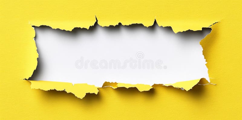 A Yellow Paper Background with Torn Edges, Ideal for Diverse Graphic ...