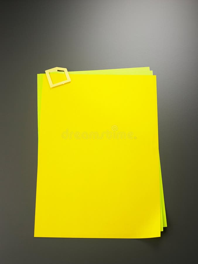 Yellow paper stock photo. Image of paper, reminder, message - 48404304
