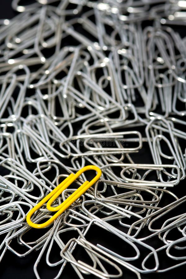 Yellow paper clip stock photo. Image of paper, yellow - 21591140