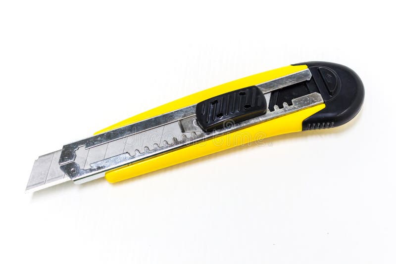 Yellow paper cutter stock photo. Image of supply, create - 81373698