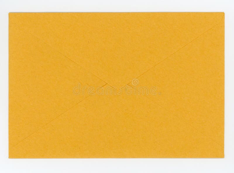 Yellow paper envelope stock photo. Image of write, mailing - 127498176