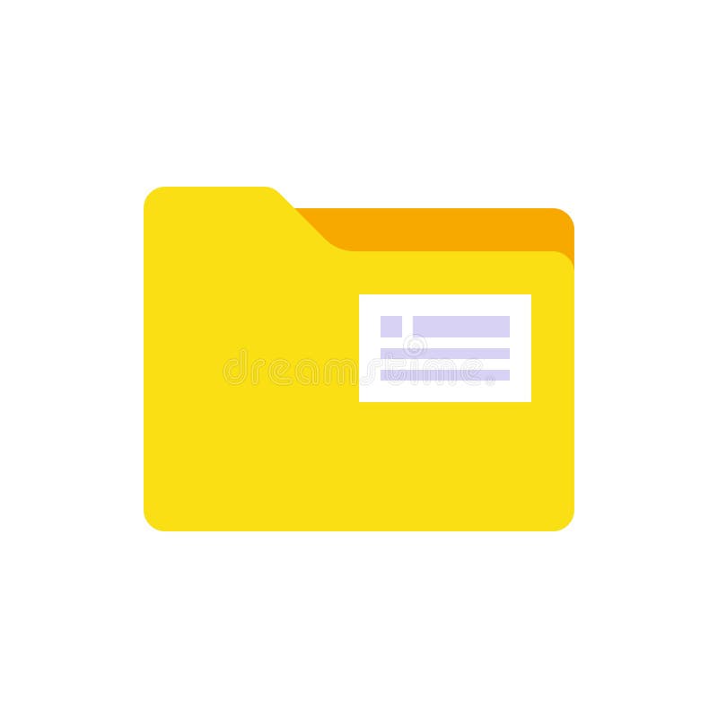 Folder for Storage Documents Top View 3D Render Stock Illustration ...