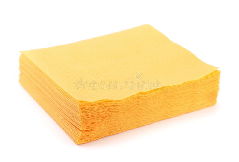 Yellow paper napkins stock image. Image of material, group - 51894915