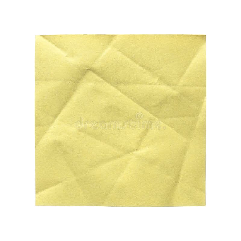 Yellow Paper Note Memo Wrinkled Poster Template. a Poster Mockup ...