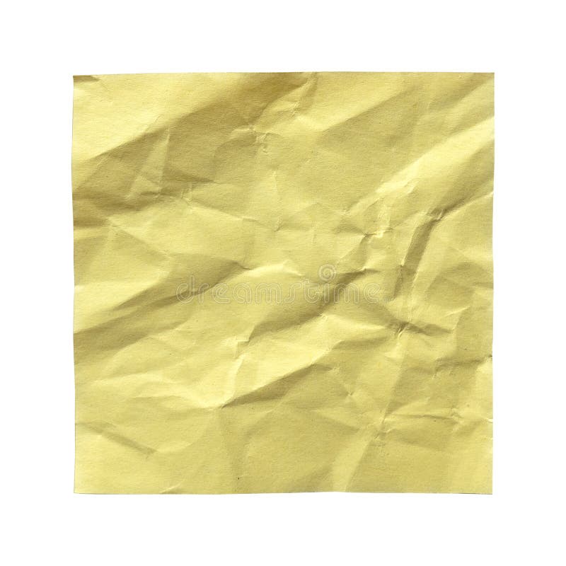 Yellow Paper Note Memo Wrinkled Poster Template. a Poster Mockup ...