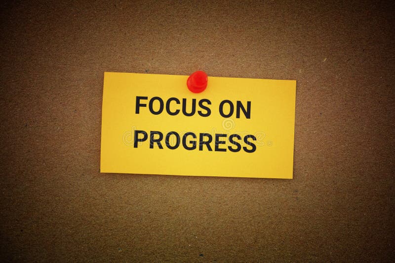 Focus on progress stock image. Image of handwritten, concentration ...