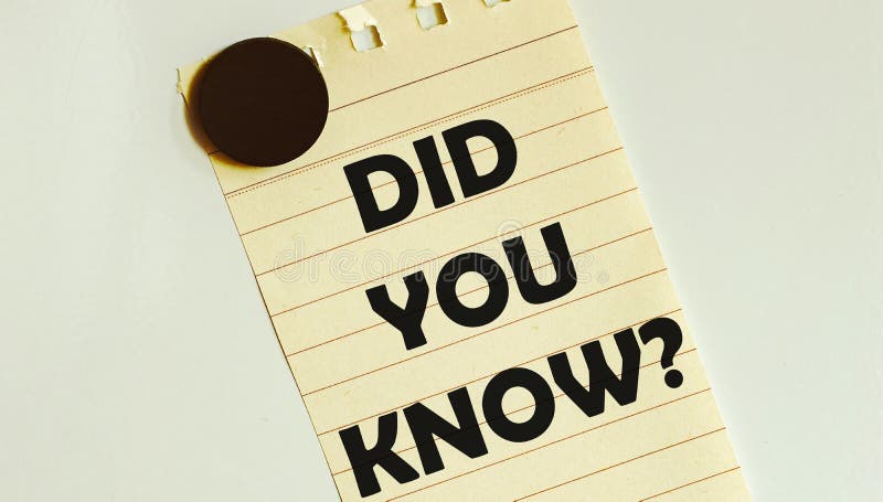 279 Did You Know Paper Stock Photos - Free & Royalty-Free Stock Photos ...