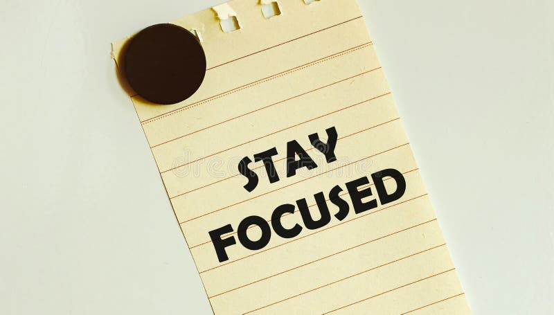 Stay Focused on a Sheet Under a Magnifying Glass Stock Photo - Image of ...