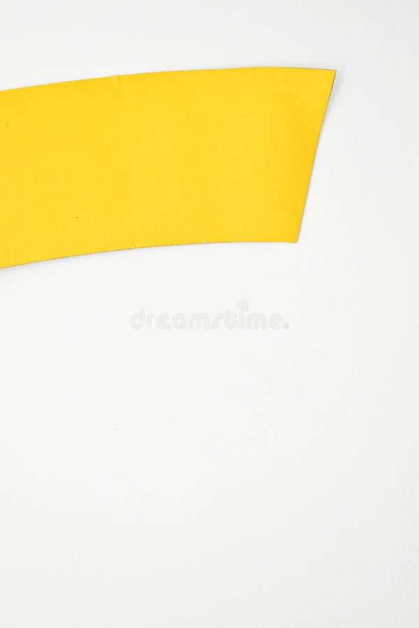 Close Up Yellow Paper Texture on White Background, Card Design Stock ...
