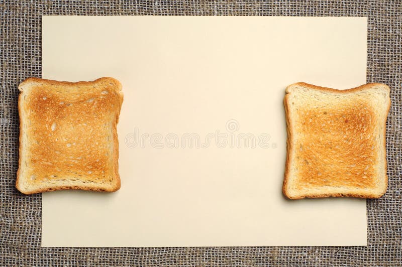 Yellow paper and toast stock image. Image of toast, traditional - 35681181