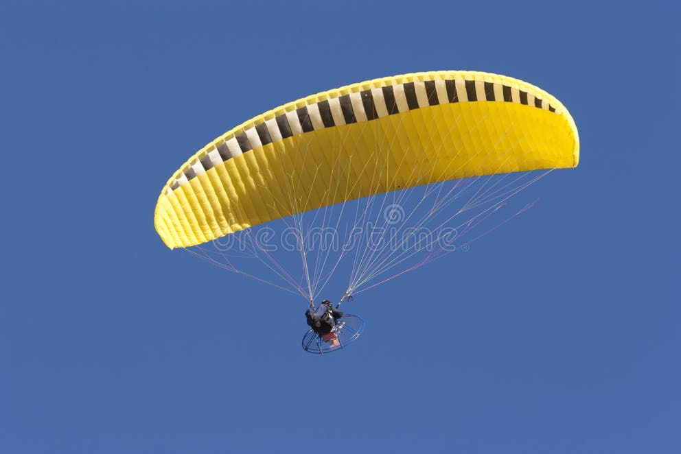 Yellow Parachute stock image. Image of chair, flying - 13609669