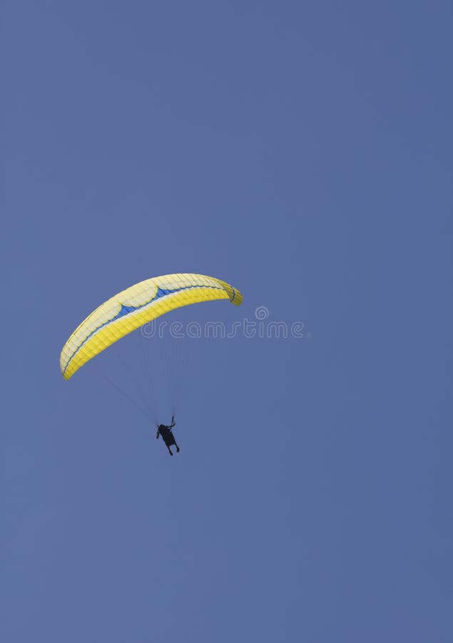 Yellow parachute stock photo. Image of yellow, activity - 27429350
