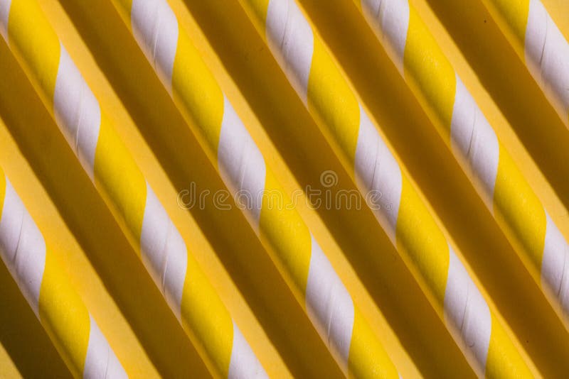 Yellow Parallel Logs on the Floor, Unusual Design Concept. Stock ...