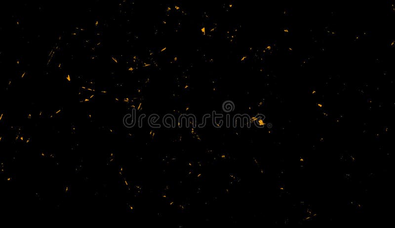 Yellow Particles Effect Dust Debris Isolated on Background, Motion ...