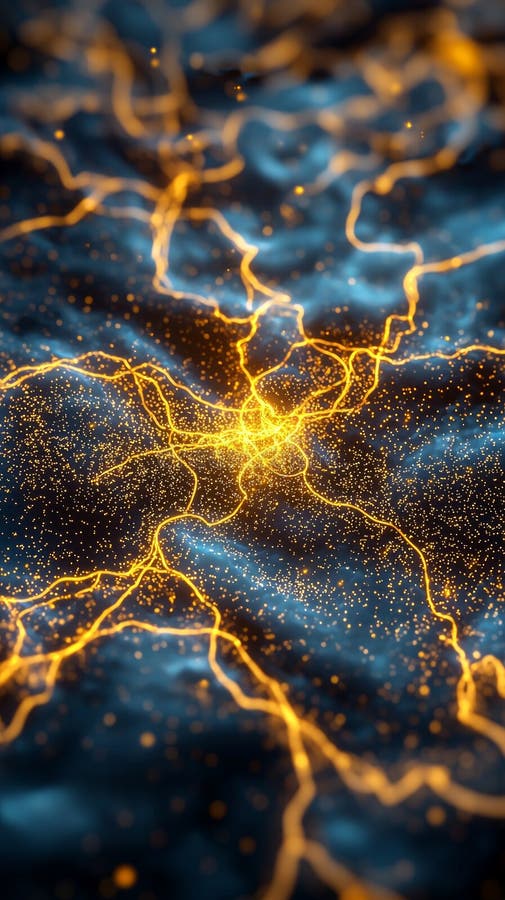 Yellow Particles Form a Mesmerizing Vortex, Radiating Intense Light ...