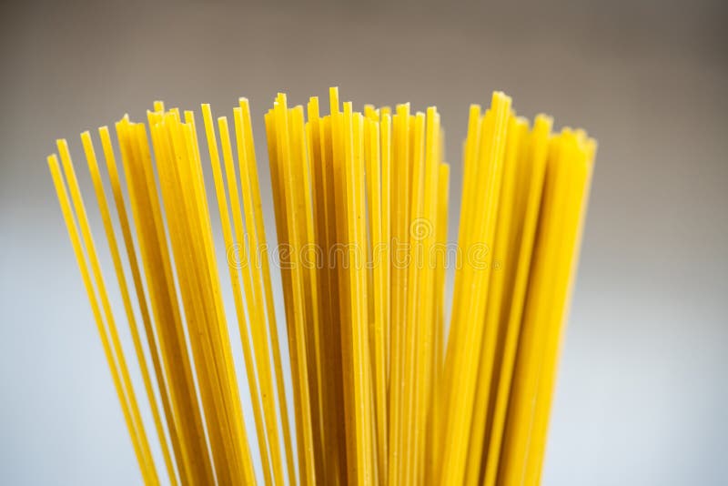 Yellow Pasta Spaghetti Closeup Stock Image - Image of vibrant, closeup ...