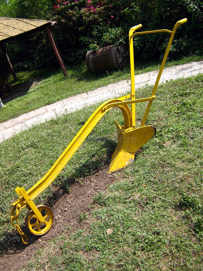 Yellow Pathmaker stock photo. Image of sunny, tool, life - 8328816