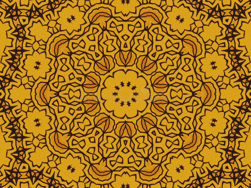 Yellow (pattern) Illustration. Stock Illustration - Illustration of ...