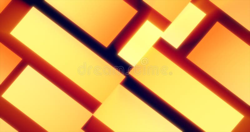 Yellow Patterns Futuristic Energy Glowing from Rectangles and Squares ...