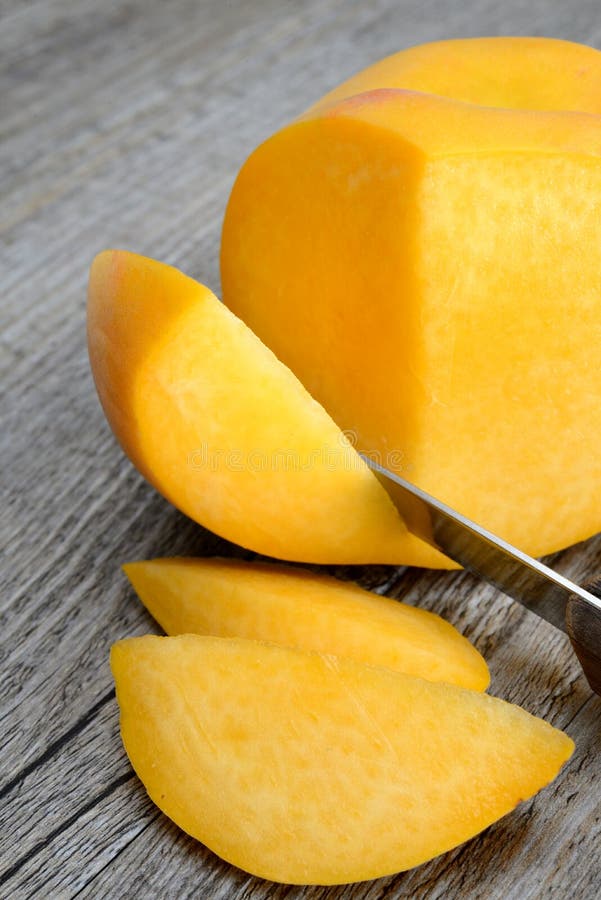 Yellow Peach Called Percoca Stock Image - Image of percoca, acid: 32418979