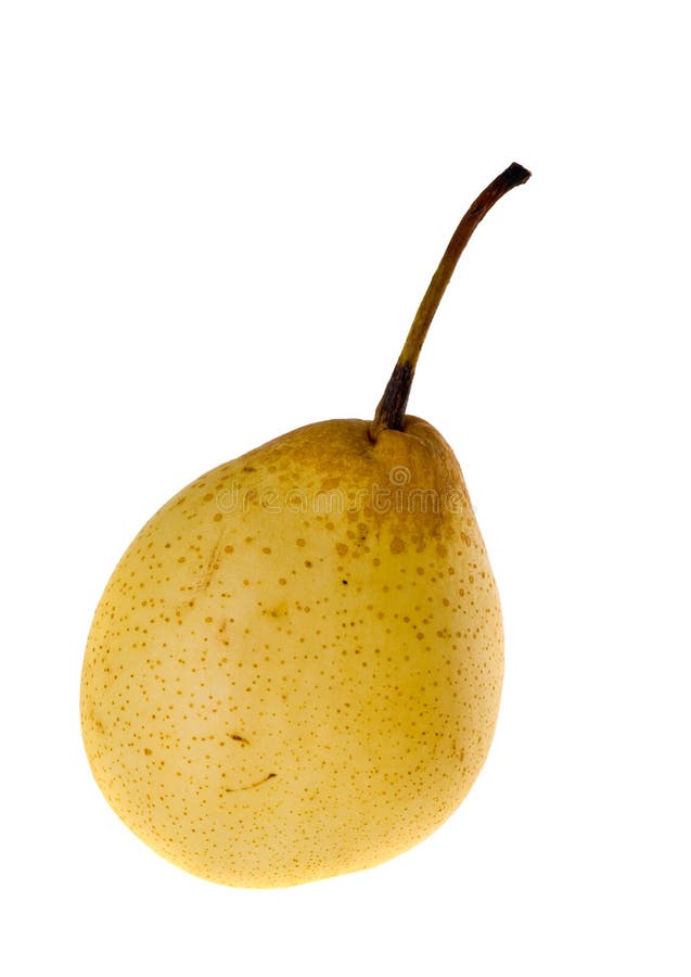 Yellow pear stock photo. Image of pear, white, studio - 12691822