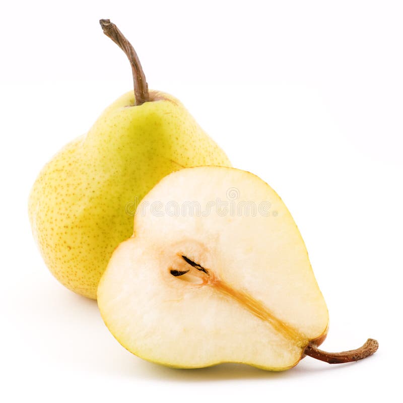 Juicy golden pear stock image. Image of nutritious, leaves - 13471443