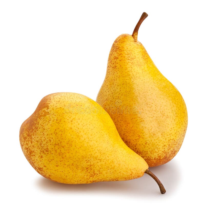 Yellow pear stock photo. Image of isolated, cutout, path - 181700444