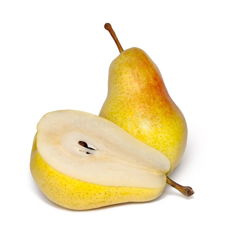 Yellow pear stock image. Image of fresh, healthy, slice - 43768835