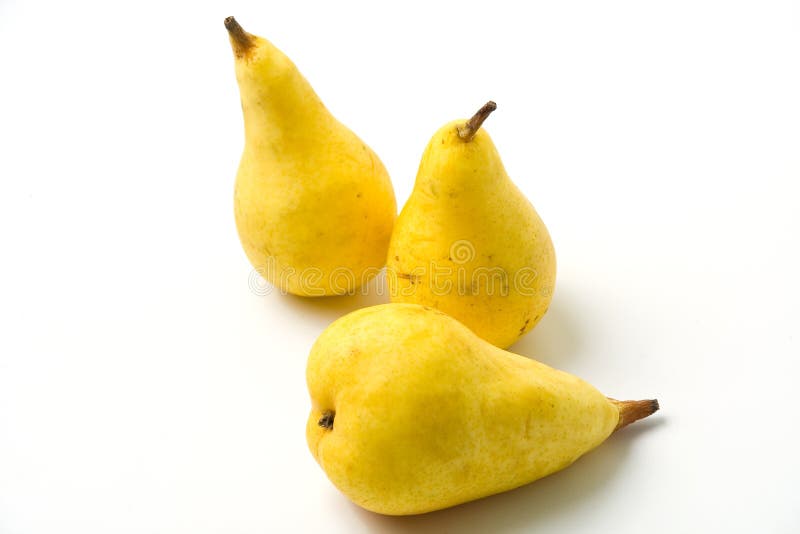 Yellow Pears stock photo. Image of curve, snack, objects - 17466354