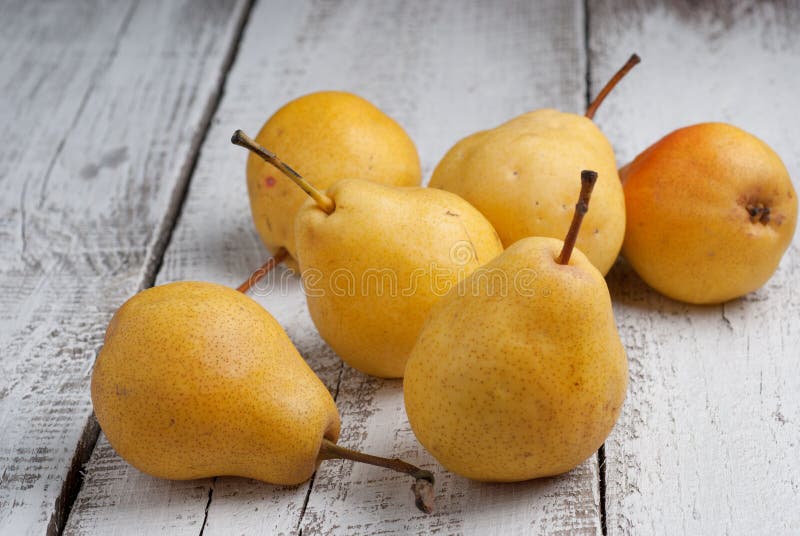 Yellow pears stock photo. Image of organic, table, food - 27104732