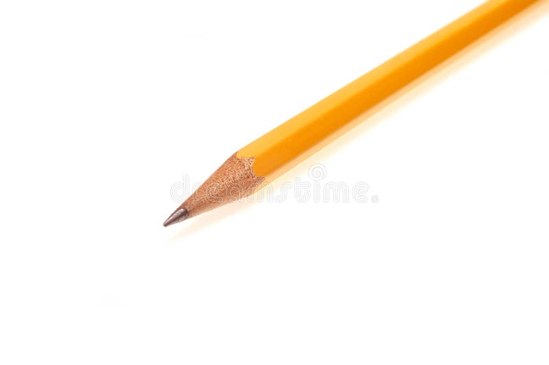 Yellow pencil stock image. Image of clean, isolated, writing - 11394467