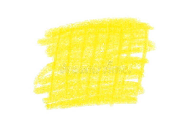 Yellow Pencil Hatching on White Background Stock Image - Image of ...