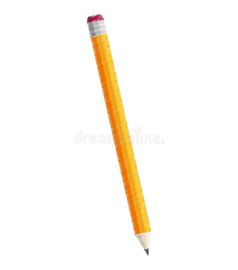Yellow pencil wood icon stock illustration. Illustration of business ...
