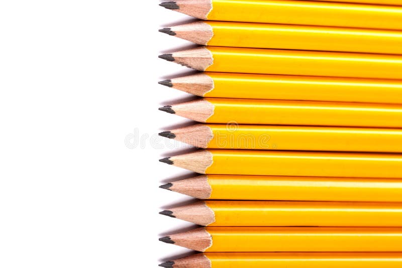 Yellow pencils stock photo. Image of background, color - 105978552