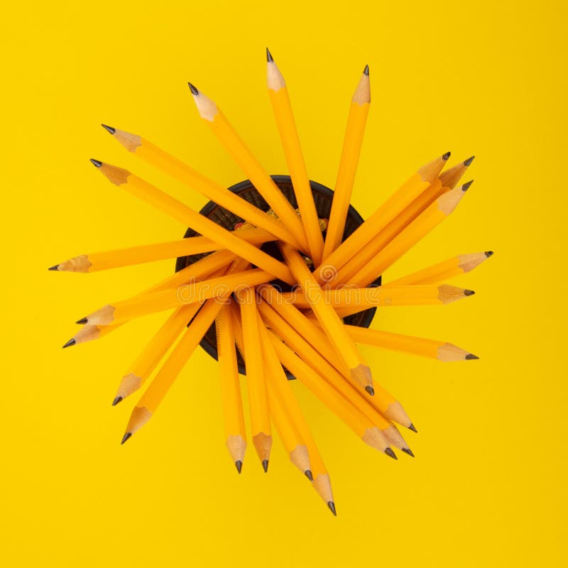 Yellow Pencils stock illustration. Illustration of yellow - 78079020