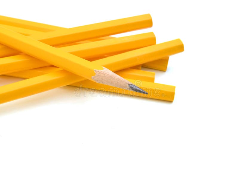 Yellow Pencils stock image. Image of draw, background - 30113031