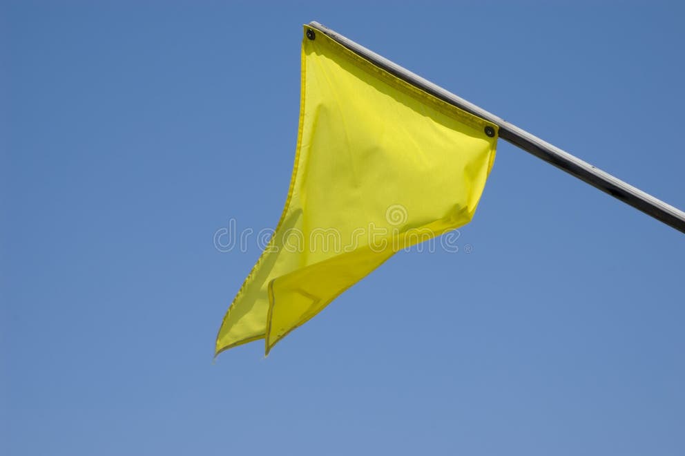 Yellow Pennant stock image. Image of flag, breeze, pennant - 978939