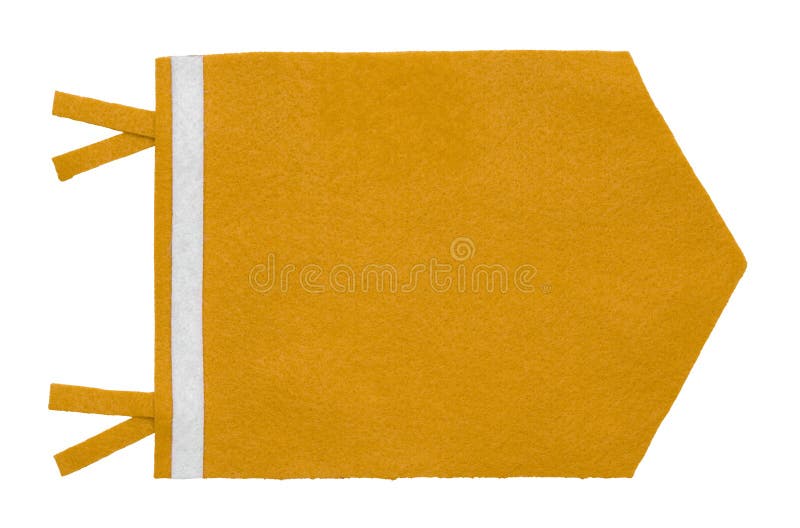 Yellow Pennant Flag stock image. Image of isolated, flag - 164260177