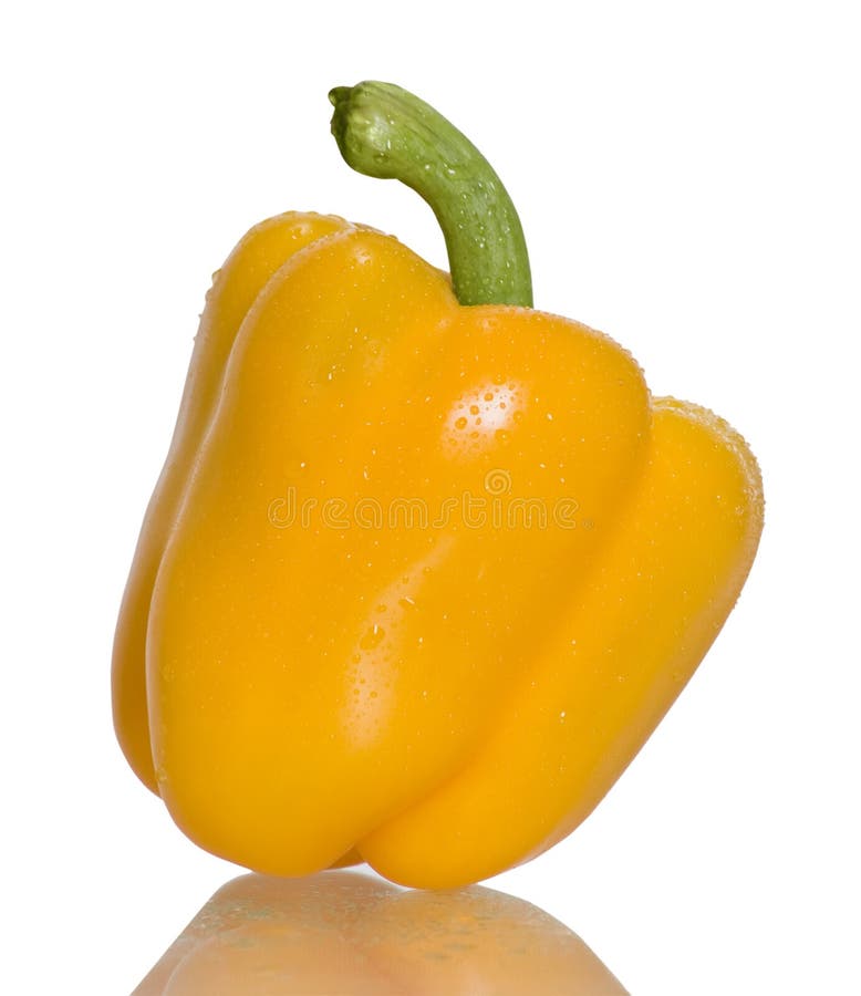 Yellow pepper stock photo. Image of food, bell, isolated - 10465018