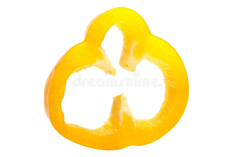 Yellow pepper cross part stock image. Image of vegetable - 57390787