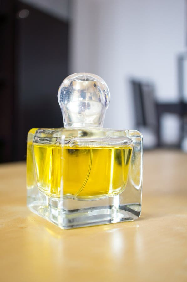 Yellow perfume bottle stock photo. Image of yellow, perfume - 44741512