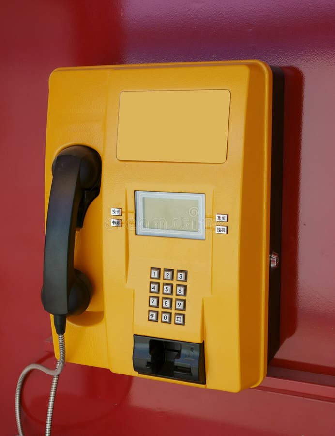 Yellow phone stock photo. Image of magcard, communication - 28233796