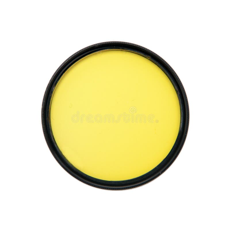 Yellow photography filter stock image. Image of shading - 55306395