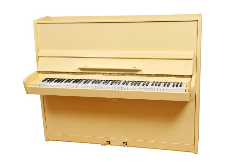 Yellow Piano on Blue Background Stock Image - Image of piano, happy ...