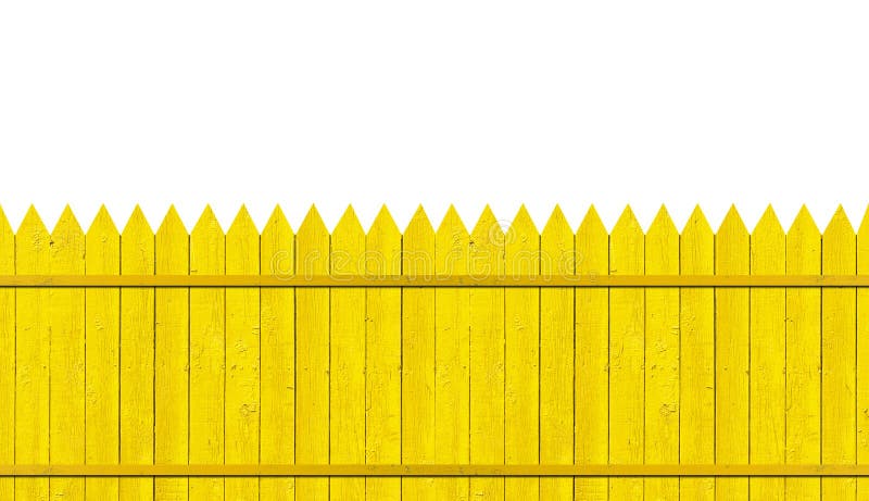 Yellow picket fence stock photo. Image of beautiful, picket - 14597092