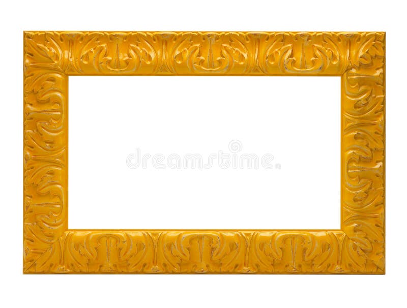 Yellow picture frame stock photo. Image of decoration - 38446696
