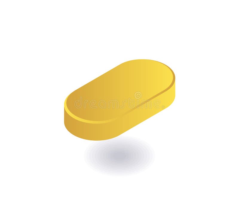 Red and yellow pill stock illustration. Illustration of pill - 26674076