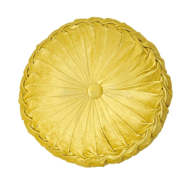 Yellow pillow stock photo. Image of accessory, modern - 23737632
