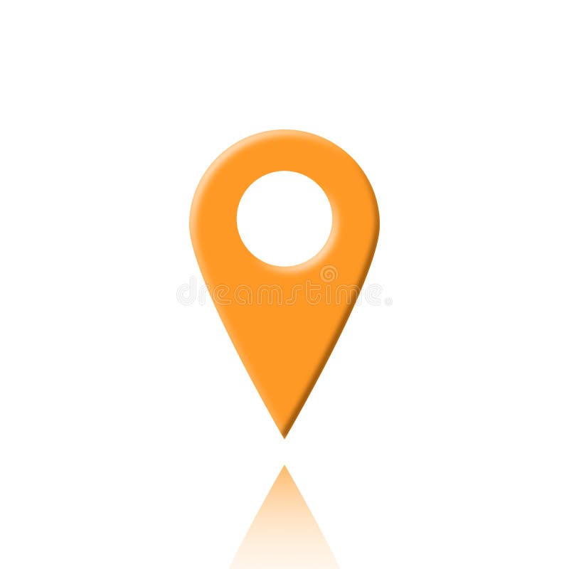 Yellow Pin Location Icon Illustration Stock Vector - Illustration of ...