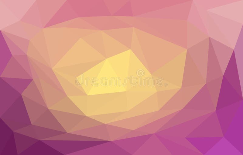 Yellow and Ping Triangle Background. Stock Vector - Illustration of ...